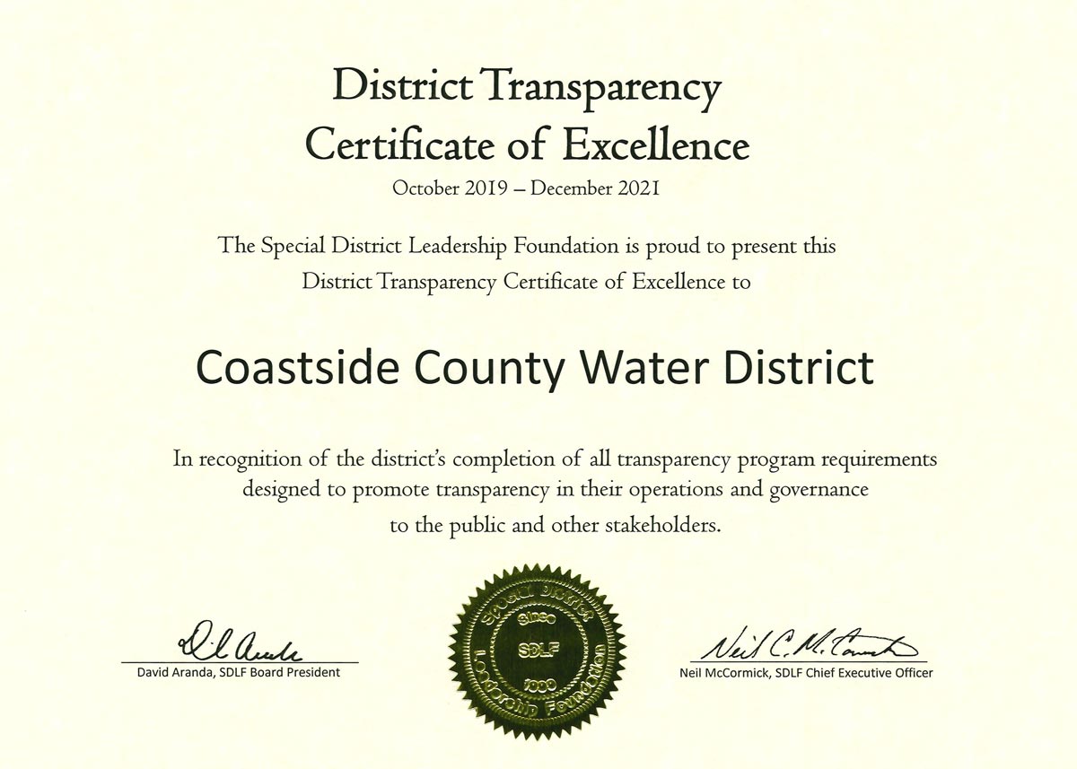 Coastside County Water District